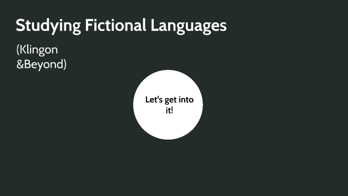 Studying Fictional Languages by Jurek Dąbrowski on Prezi