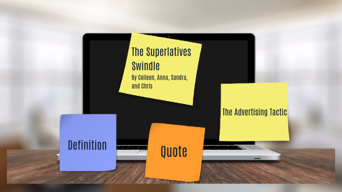 Superlatives Swindle by Anna Pierce on Prezi