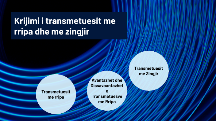 Krijimi i transmetuesit me rripa dhe me zingjir by Kron Osmani on Prezi