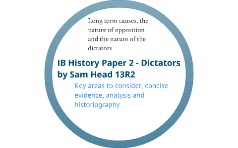 IB History Paper 2 - Dictators by Sam Head on Prezi