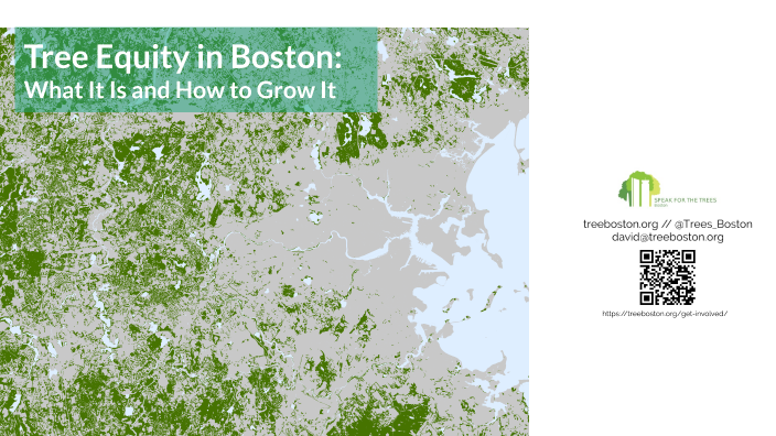 Arboretum presentation 6 dec 2022 Tree Equity in Boston: What It Is and ...
