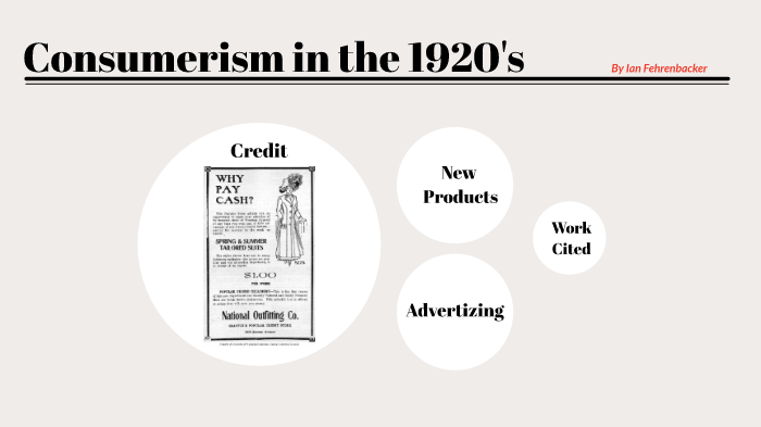 Consumerism in the 1920's by Ian Fehrenbacker on Prezi