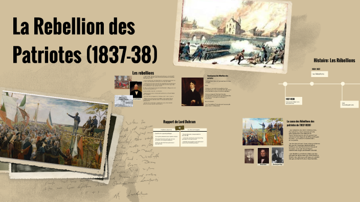 Rebellion des patriotes by Rebecca Descollines on Prezi