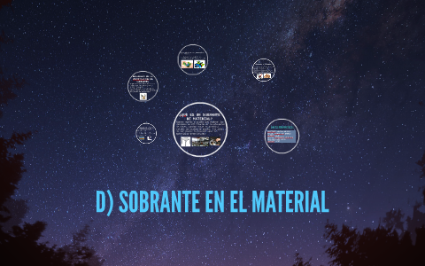 D) SOBRANTE EN EL MATERIAL by andrea martinez on Prezi