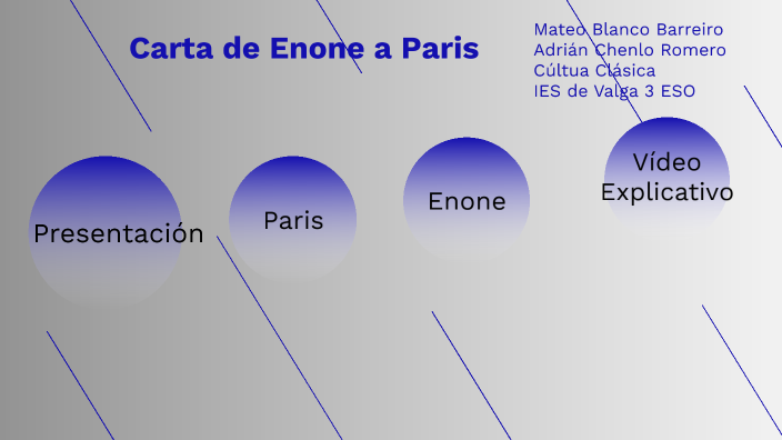 Carta de Enone a Paris by mateo blanco barreiro on Prezi
