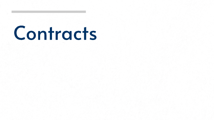 Understanding Contracts by Clare Sweeney on Prezi