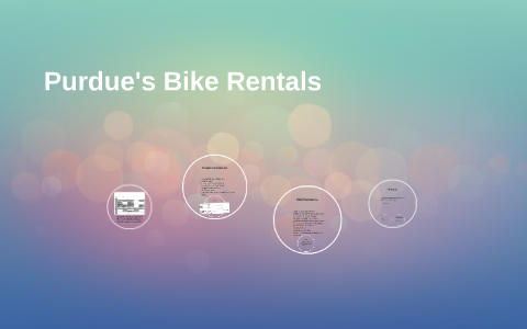 Purdue's Bike Rentals by Kate Abbott