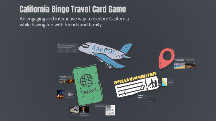 California Bingo Travel Card Game by Kandice Rocchi on Prezi