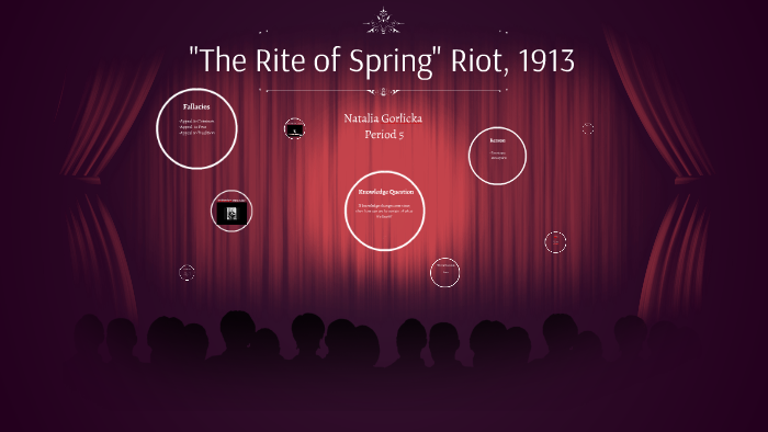 "The Rite of Spring" Riot, 1913 by Natalia Gorlicka