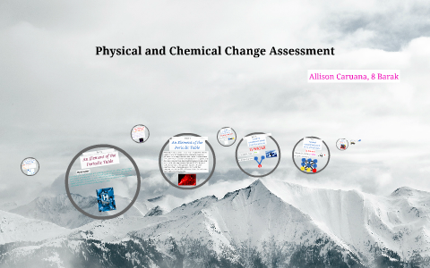 Physical and Chemical Change Assessment by Allie Caruana on Prezi