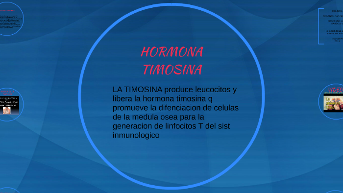 HORMONA TIMOSINA by Giovanny Garcia on Prezi