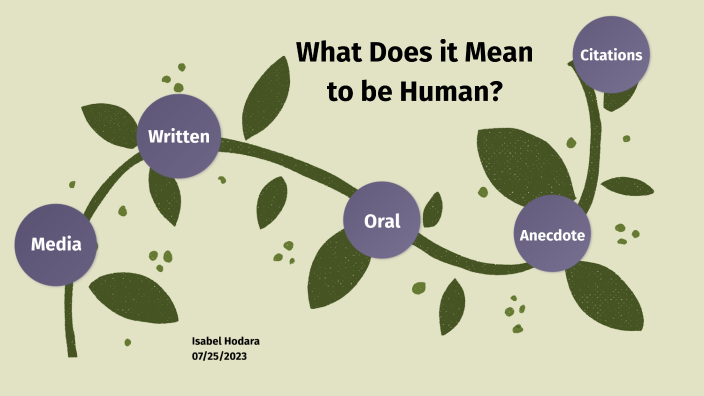 What Does it Mean to be Human? by Isabel Alt on Prezi