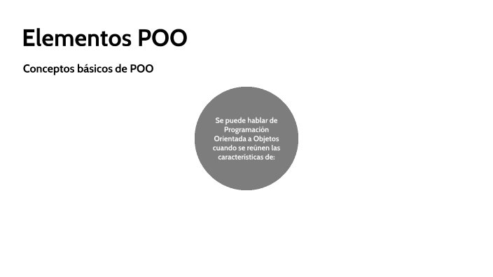 Elementos Básicos (POO) by CRISTOBAL AXEL MARTINEZ CERVANTES on Prezi
