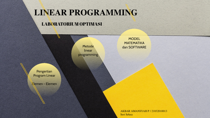 linear programming by Akbar Amansyah Pribadi on Prezi