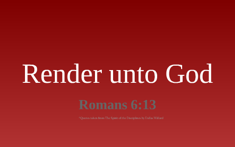 Render unto God by Jonathan Starks on Prezi