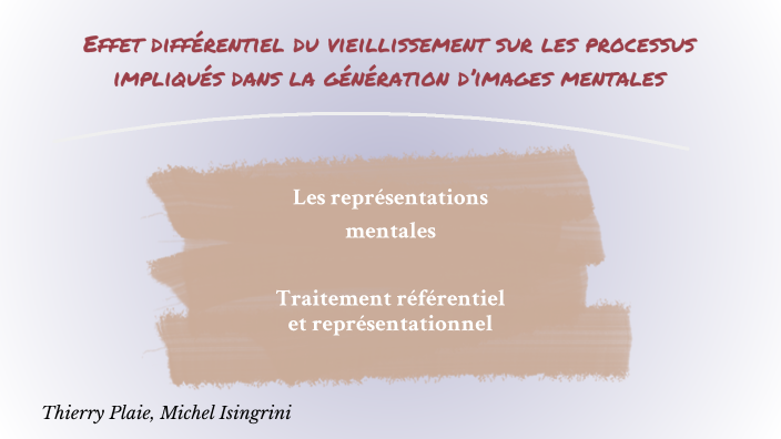 TD Cognitive représentation mentale by Nocya - on Prezi