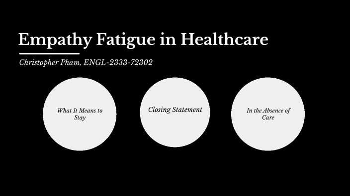 Empathy Fatigue in Healthcare by Christopher Pham on Prezi