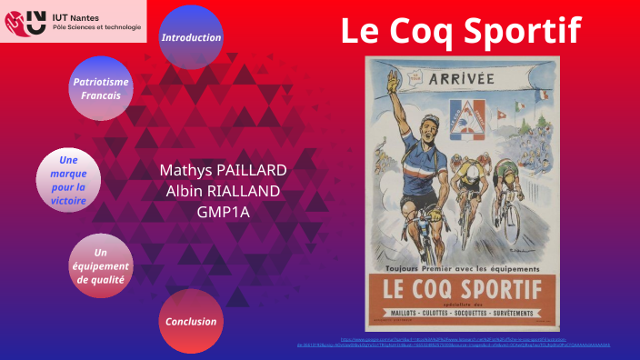 Mathys PAILLARD Albin RIALLAND Pub le coq sportif by Mathys Paillard on ...