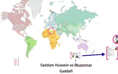Saddam Hussein vs Muammar Gaddafi by Paul Myers on Prezi