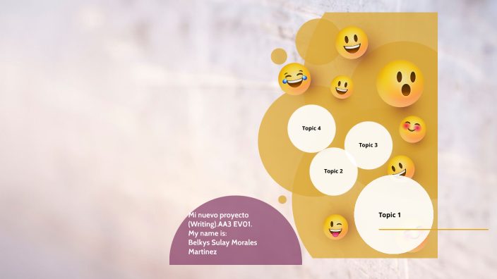 Presentación: Mi nuevo proyecto (Writing). AA3-EV01. by belkys morales ...