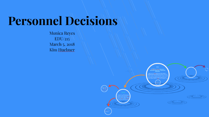Personnel Decisions by Monica Reyes on Prezi
