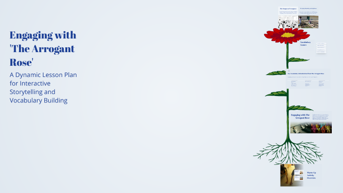 Engaging with 'The Arrogant Rose' by Esraa Yousef on Prezi
