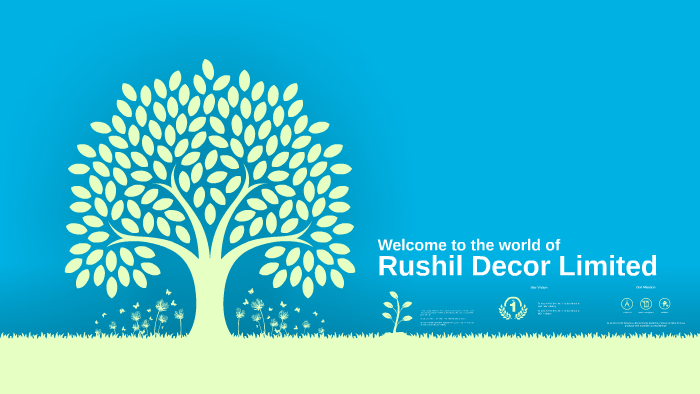 Rushil Decor Corporate Presentation by Pavan Trivedi