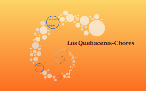 Los Quehaceres - Chores by cassandra gonzales on Prezi