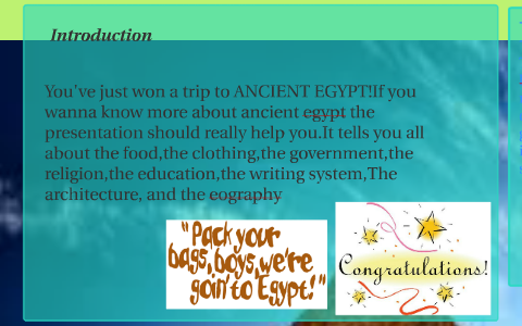 Ancient Egyptian brochure by Demetre P. on Prezi