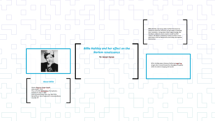 Billie Holiday and her effect on the Harlem Renaissance by Devyn Hynes ...