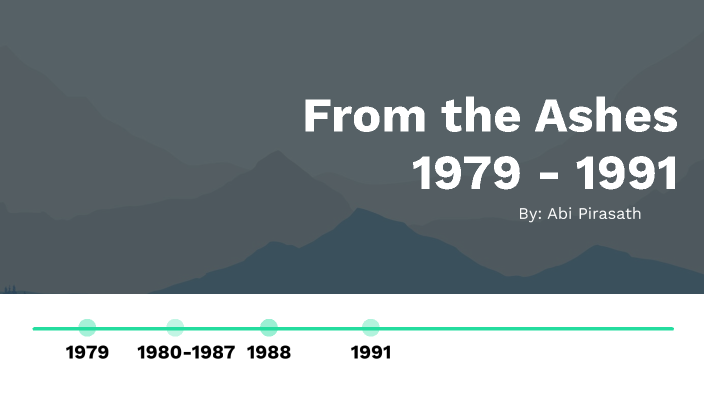 From the Ashes timeline by abi pirasath on Prezi