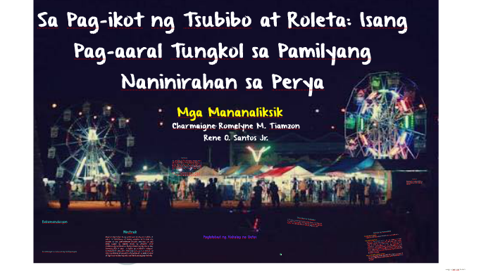 Sa Pag-ikot ng Tsubibo at Roleta: Isang Pag-aaral Tungkol sa by ...