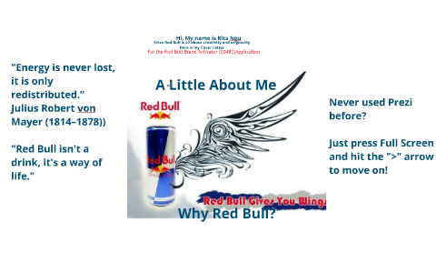 Cover Letter for Brand Activator (10481) Application Red Bull by Rita ...
