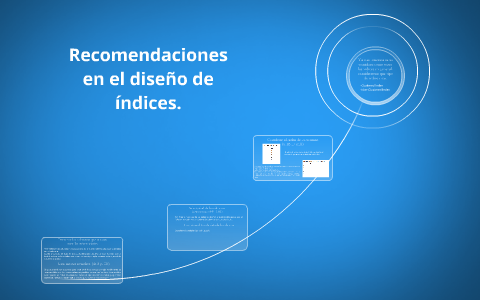 Recomendaciones en el diseño de índices. by Miguel Angel Cervantes ...