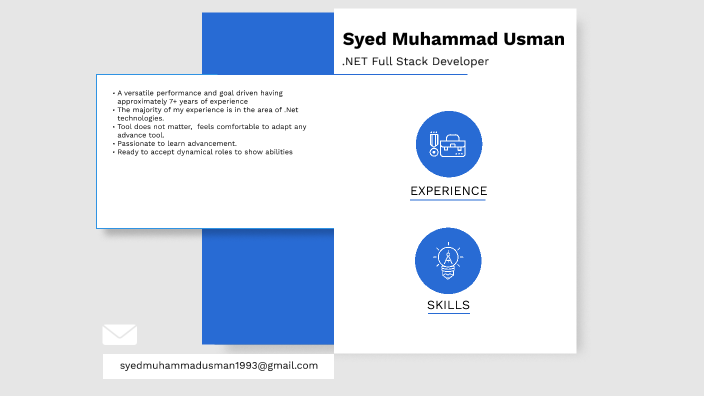 Resume by Syed Muhammad Usman on Prezi