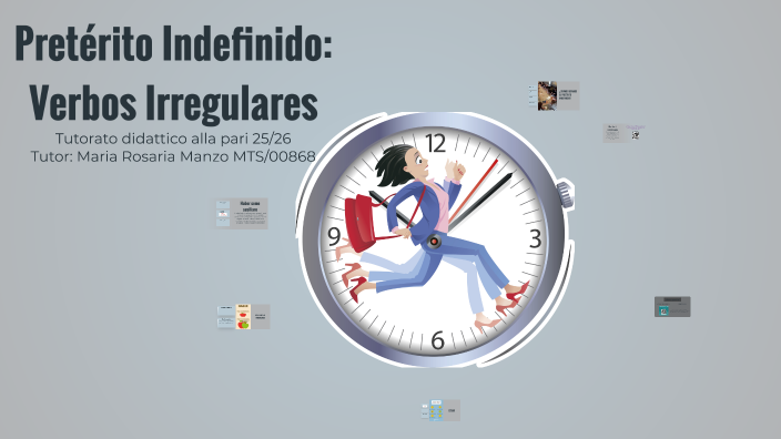 Il Pretérito Indefinido: Verbos Irregulares by Rosaria Manzo on Prezi