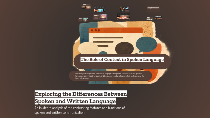 Exploring the Differences Between Spoken and Written Language by madina ...