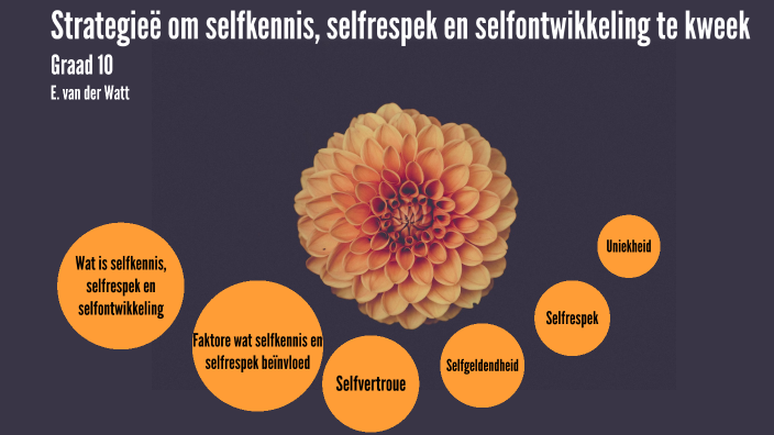 Graad 10: Selfkennis, selfrespek en selfontwikkeling by Elzabe van der ...