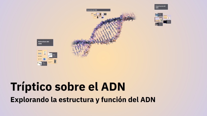 Tríptico sobre el ADN by Mathias pizarro on Prezi