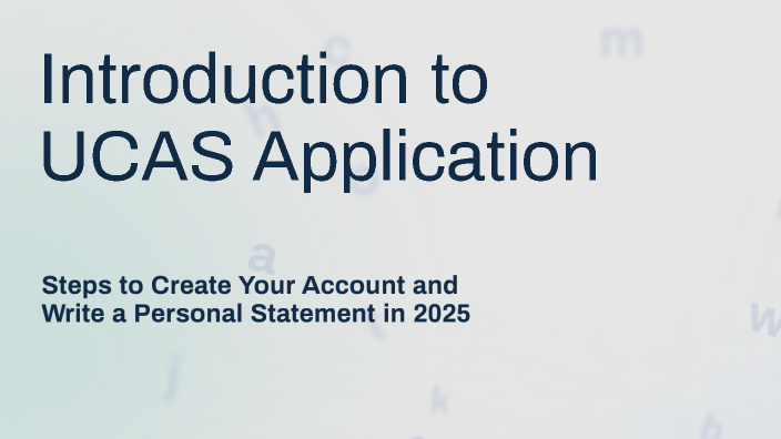 Introduction to UCAS Application by Nathan Cockburn on Prezi