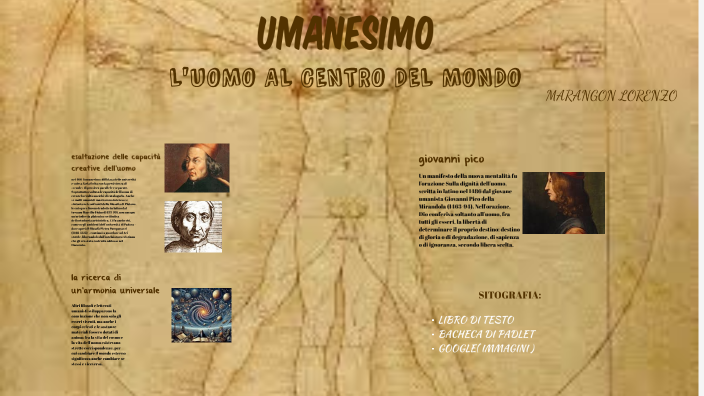 L'UOMO AL CENTRO DEL MONDO by lorenzo marangon on Prezi