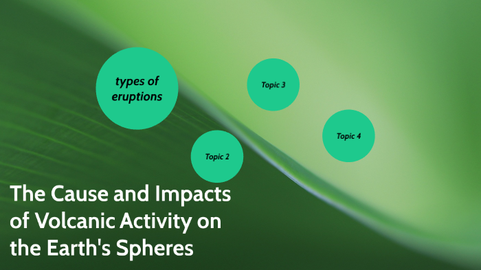 The Cause and Impacts of Volcanic Activity on the Earth's Spheres by ...