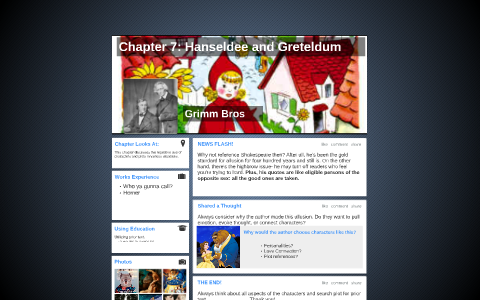 Chapter 7: Hanseldee and Greteldum by Shelby Giesler on Prezi