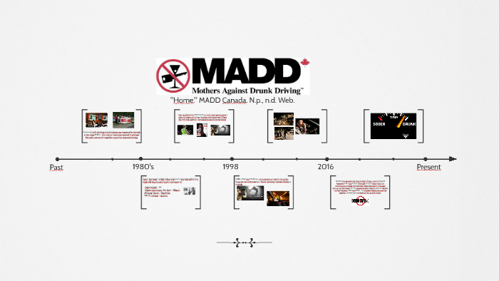 Mother's Against Drunk Driving (MADD Canada) by Abbey Barnsdale on Prezi