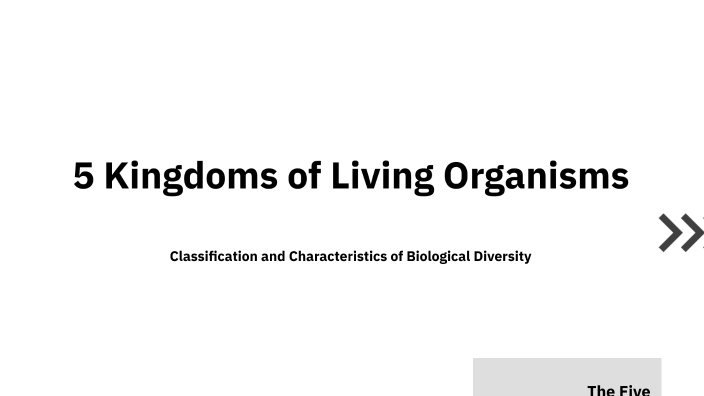 5 Kingdoms of Living Organisms by Vaishnavi Sharma on Prezi