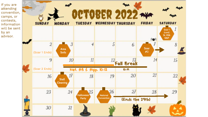 October FFA Calendar by Abigaile Wolfe on Prezi