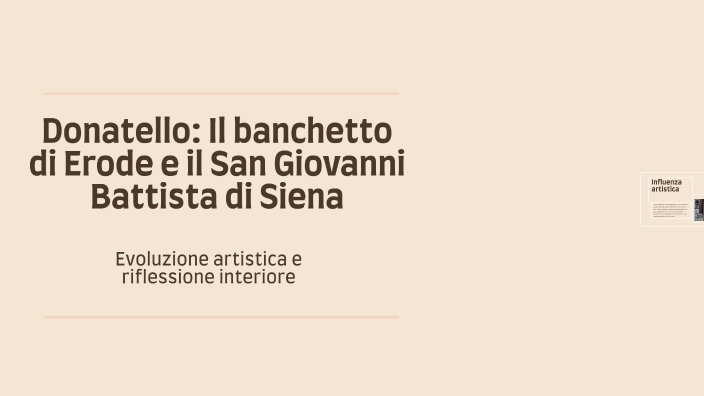 Donatello: Il banchetto di Erode e il San Giovanni Battista di Siena by ...