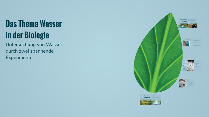 Das Thema Wasser in der Biologie by Fritz Quandt on Prezi