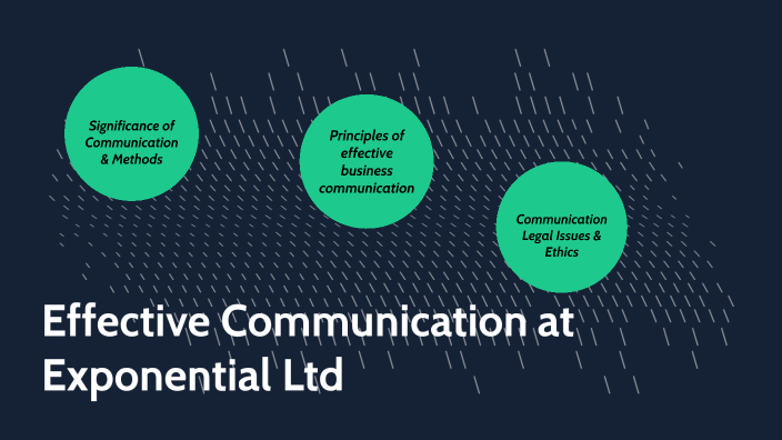 Effective Communication at Exponential Ltd by GEORGE LAWRENCE on Prezi