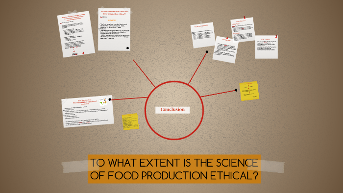 TO WHAT EXTENT IS THE SCIENCE OF FOOD PRODUCTION ETHICAL? by Milagros C ...